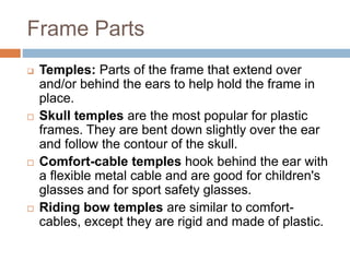 Frames types parts & Material.ppt · version 1.ppt