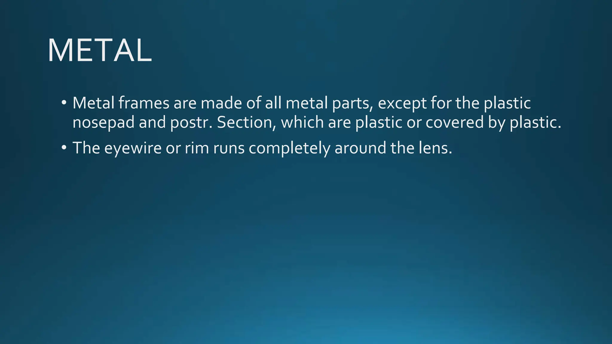 DISPENSING OPTICS AND OPTOMETRY FRAME TYPES.pptx