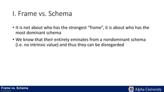 Frame vs. Schema | PDF
