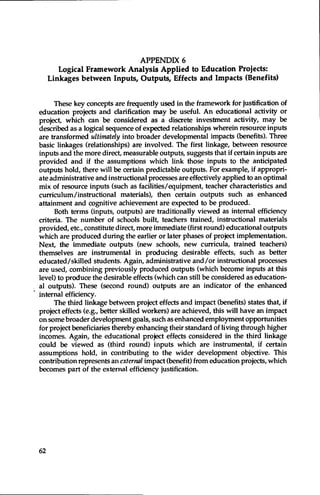 Framework criteria-appraisal-socioeconomic-justification-education ...