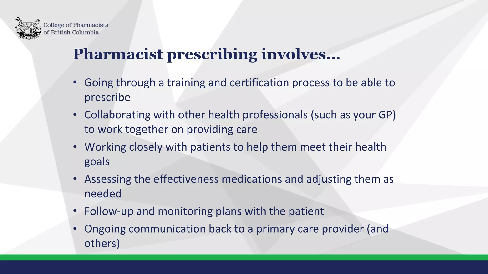 Framework for Pharmacist Prescribing in BC | PPTX | Pharmaceutical ...