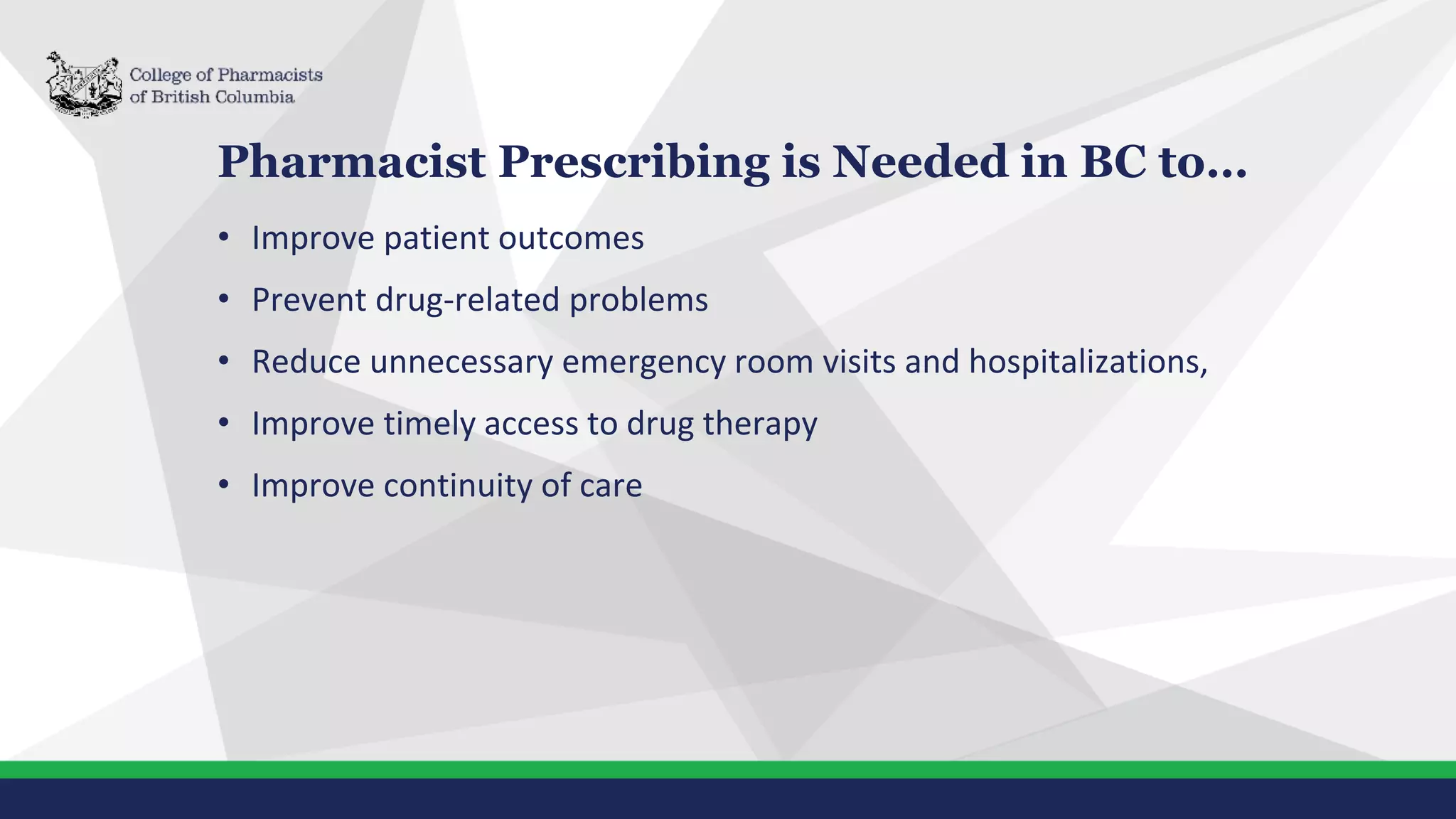Framework for Pharmacist Prescribing in BC | PPTX | Pharmaceutical ...