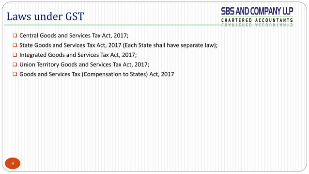 Framework of GST Laws | PDF