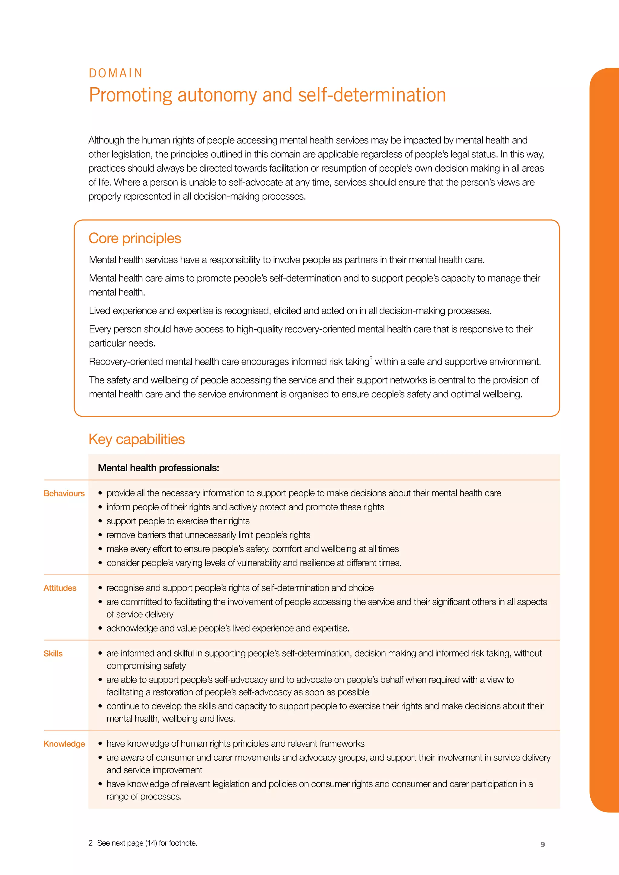 Framework for Recovery Oriented Practice | PDF