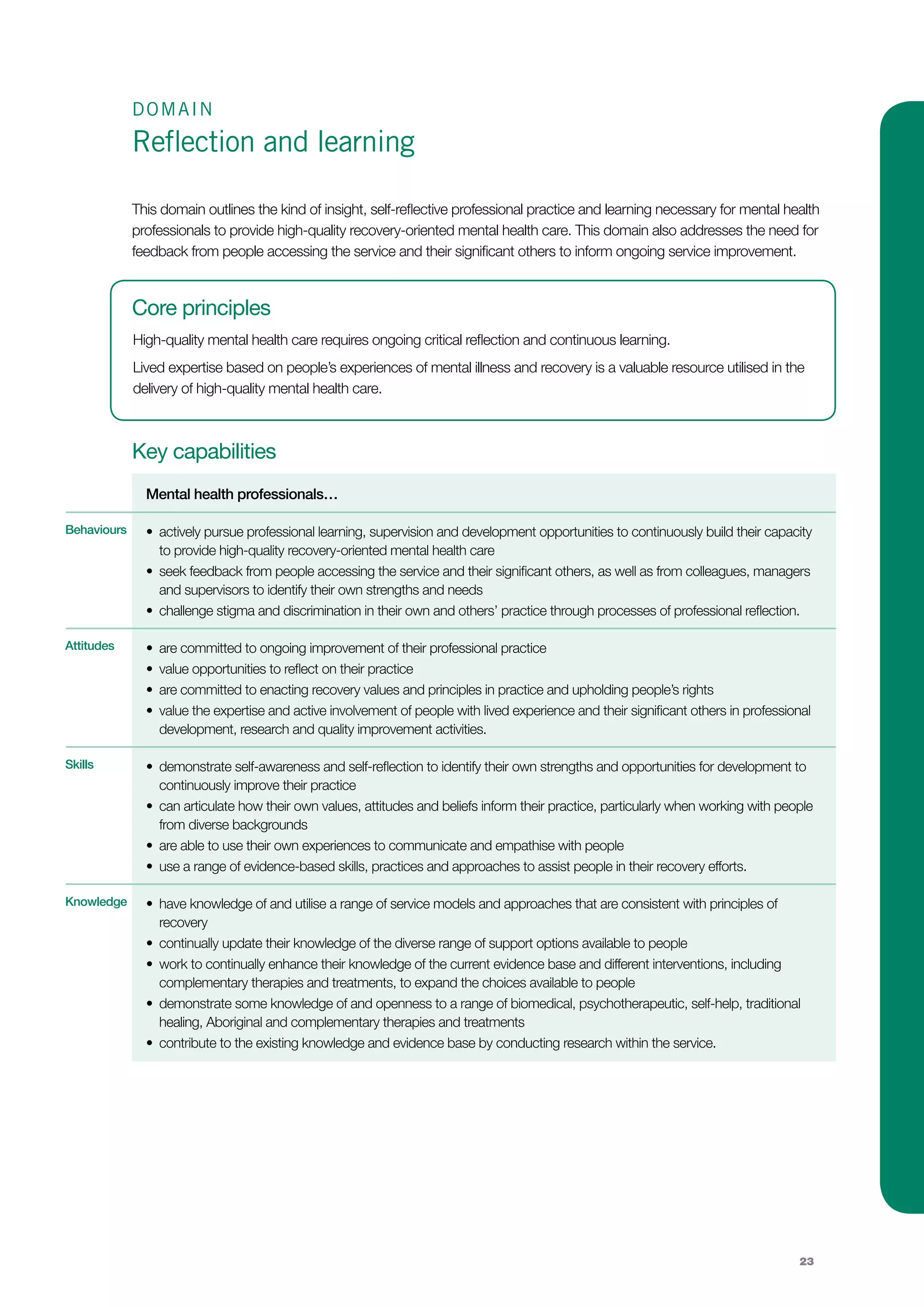 Framework for Recovery Oriented Practice | PDF