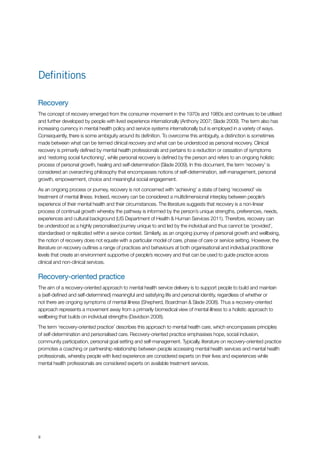 Framework for Recovery Oriented Practice | PDF