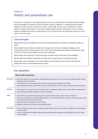 Framework for Recovery Oriented Practice | PDF