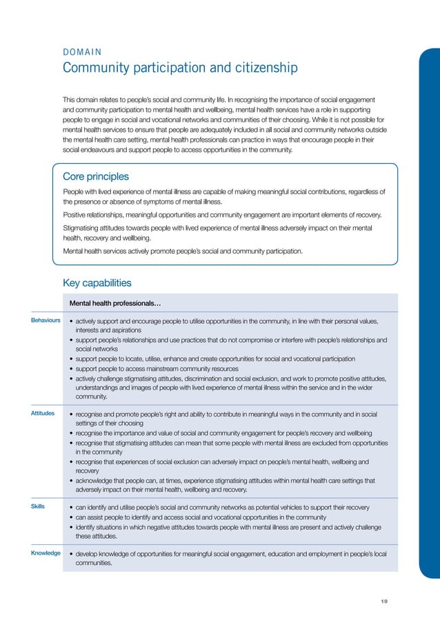 Framework for Recovery Oriented Practice | PDF