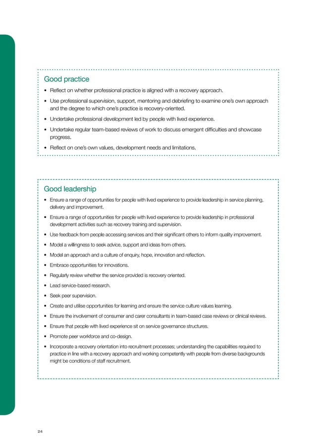 Framework for Recovery Oriented Practice | PDF