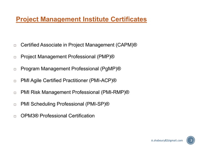 PMP / Framework 1 2-3 | PPT