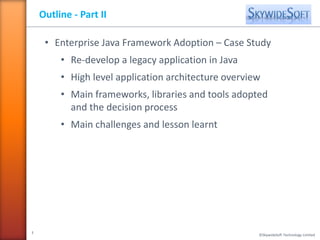 Framework adoption for java enterprise application development | PDF