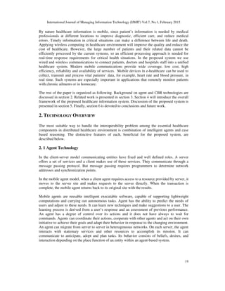 Framework Architecture for Improving Healthcare Information Systems using Agent Technology | PDF ...