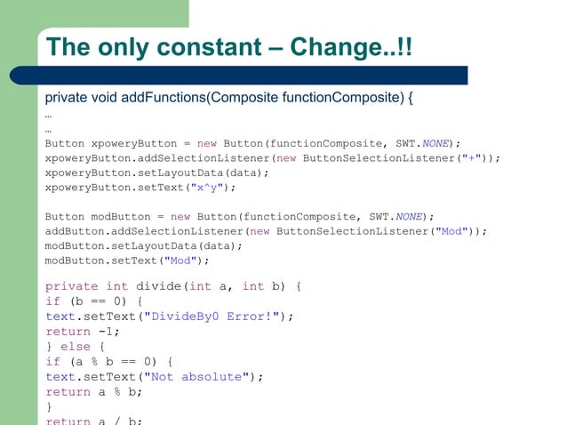 Understanding Framework Architecture using Eclipse | PPT