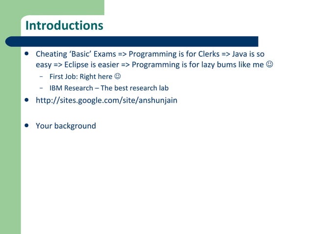 Understanding Framework Architecture using Eclipse | PPT