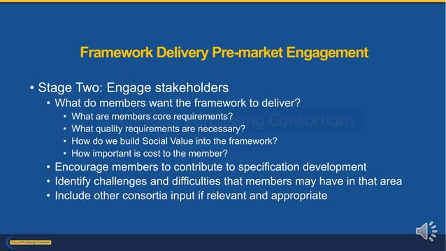 Framework delivery from inception to launch. nov 2019 | PPT