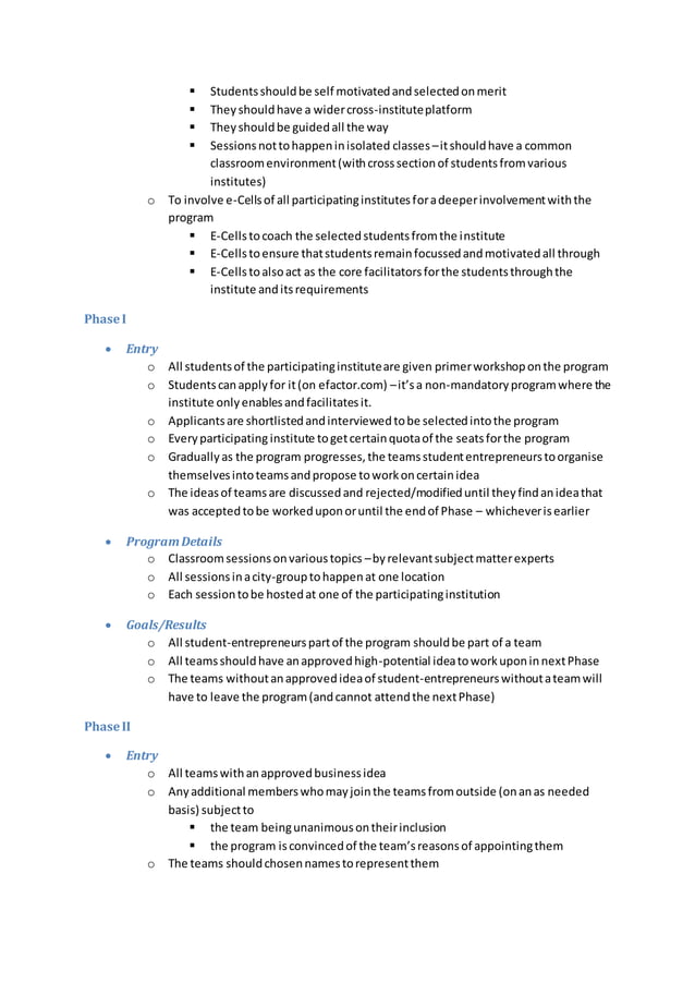 Framework Document for EDP.docx | Startups | Business