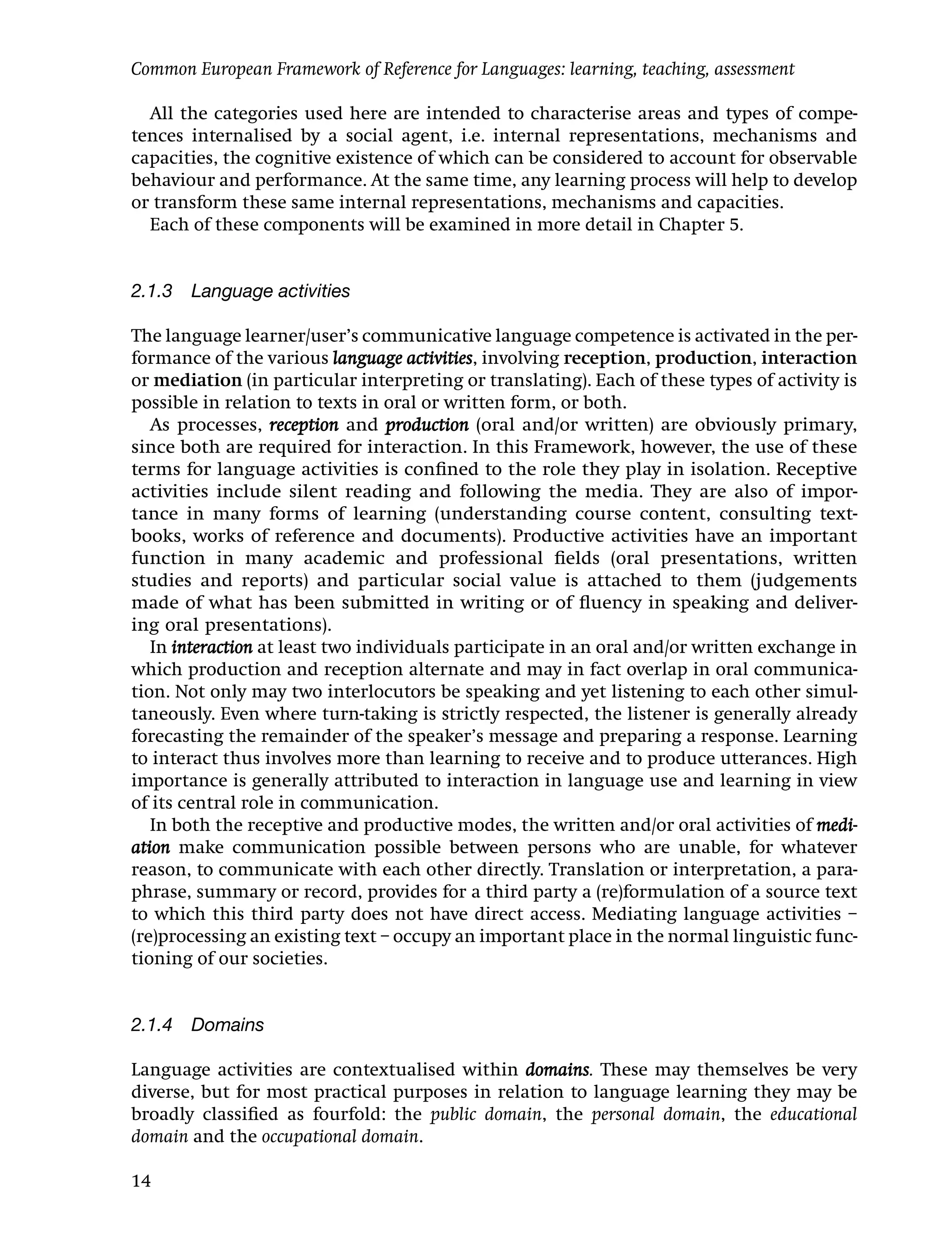 Common European Framework for Languages | PDF