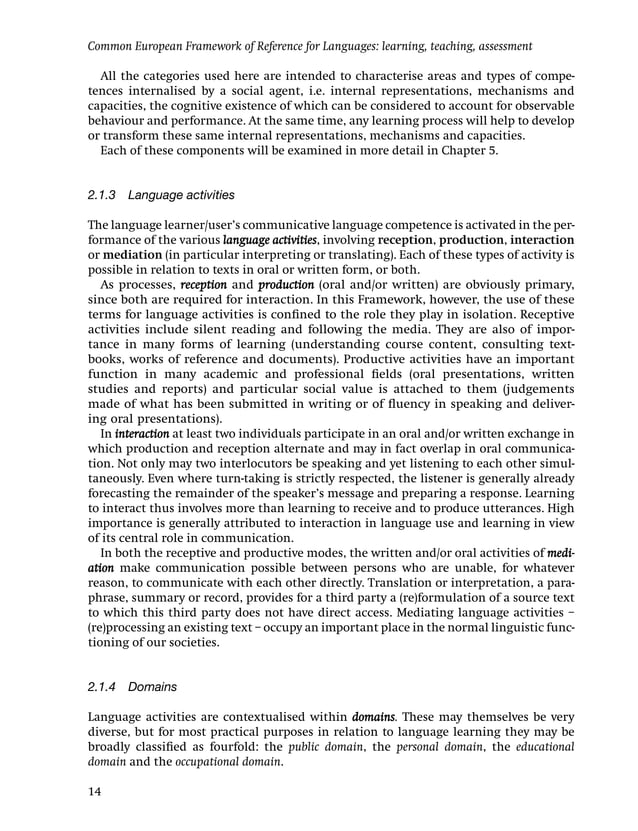 Common European Framework for Languages | PDF