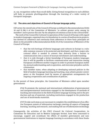 Common European Framework for Languages | PDF