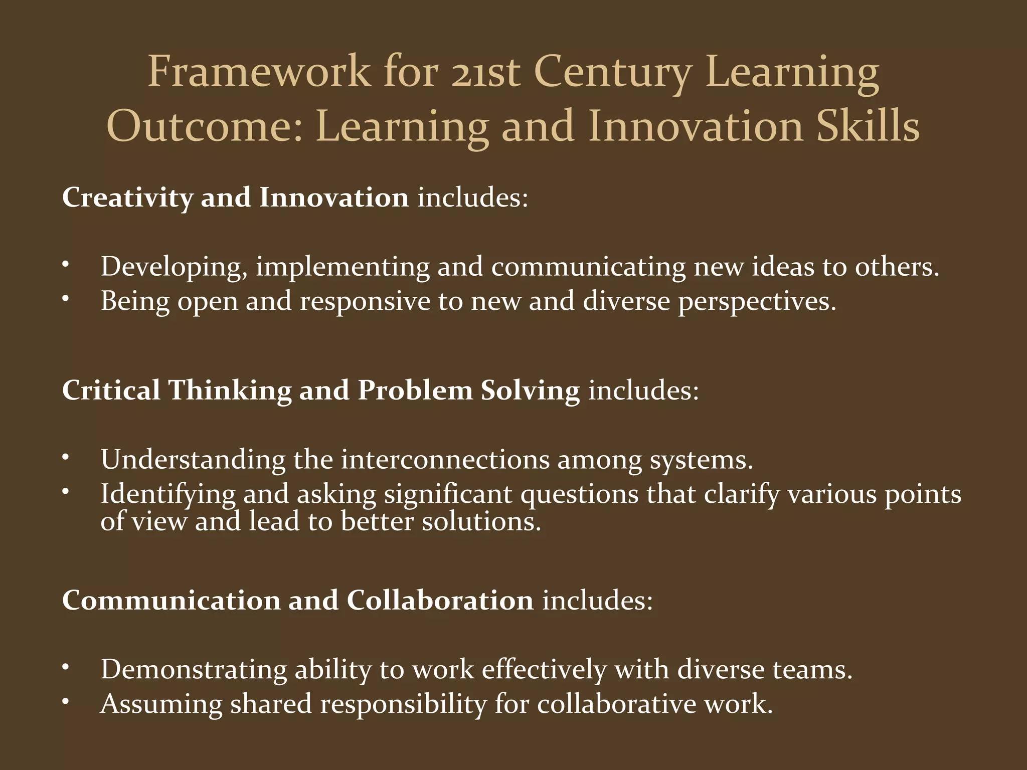 Framework for 21st_century_learning | PPT