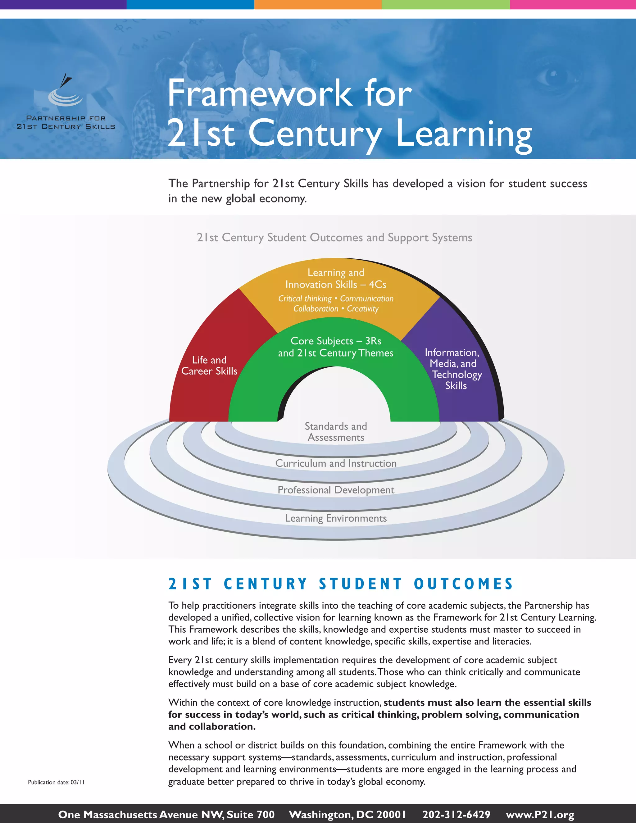 Framework for 21st_century_skills | PDF | Professional School ...