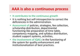 Framework for academic and administrative audit | PDF