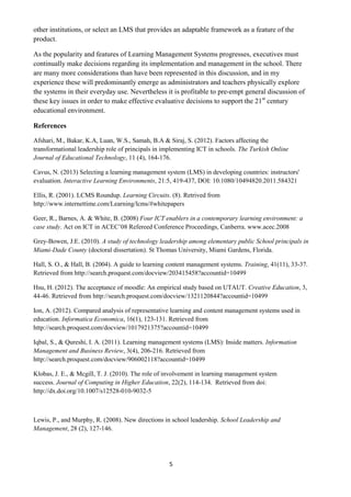 LMS Implementation Framework | PDF