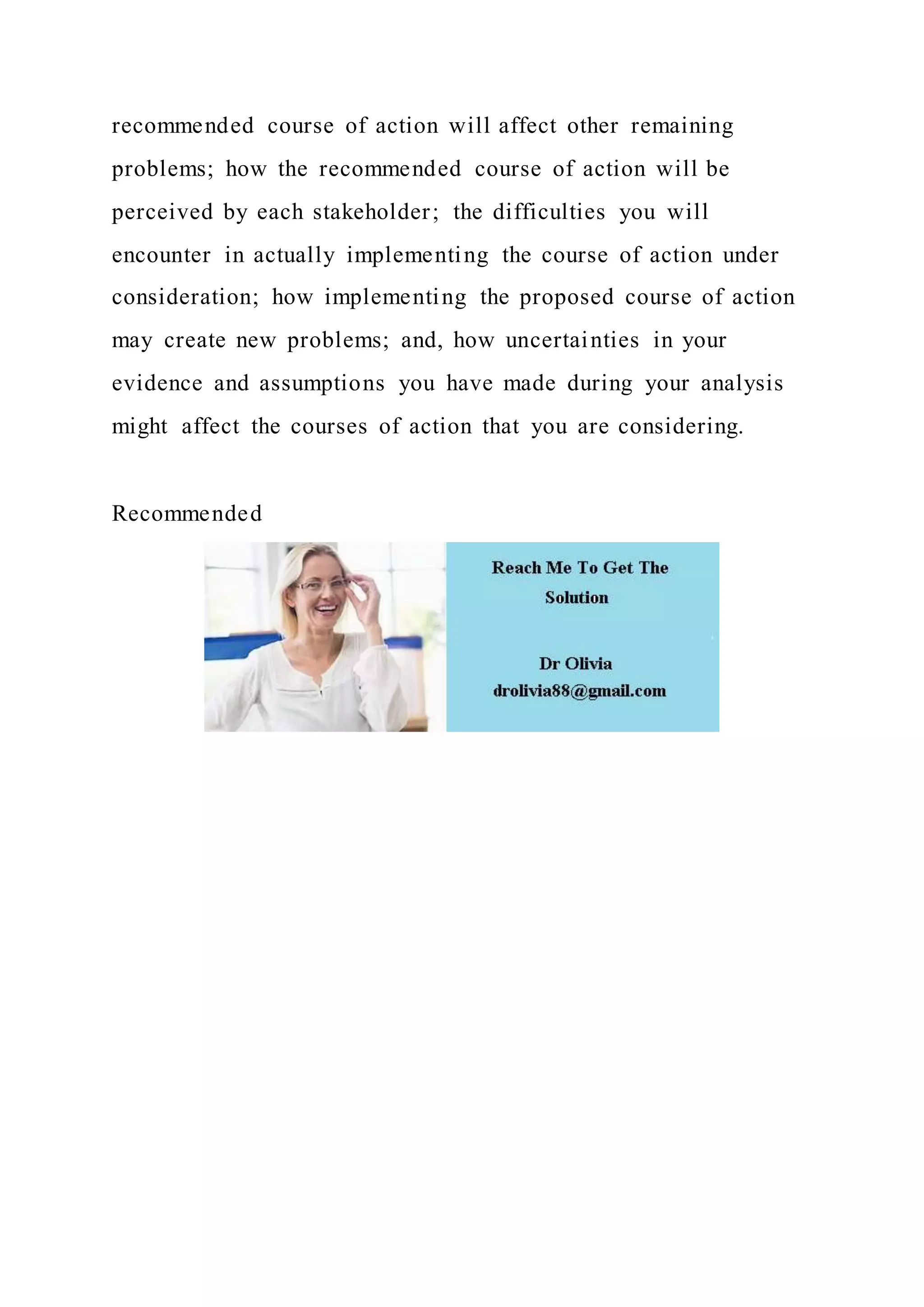 Framework for Case Analysis (Adapted from the original document | PDF