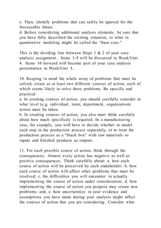 Framework for Case Analysis (Adapted from the original document | DOCX