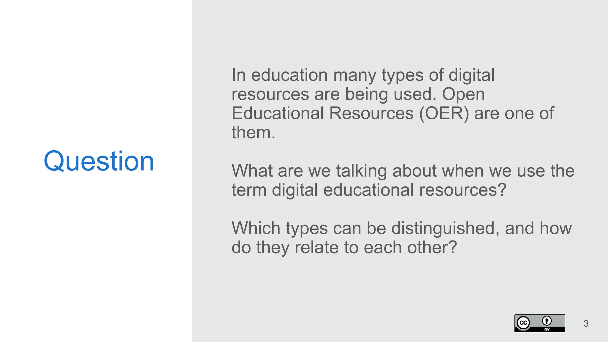 Framework for categorizing digital learning materials | PPT