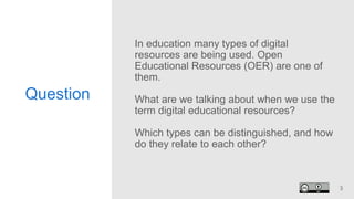 Framework for categorizing digital learning materials | PPT