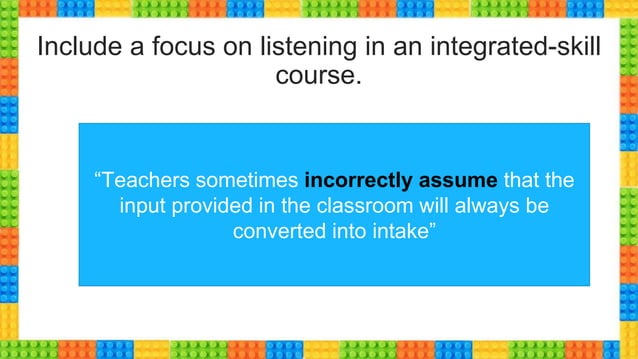 FRAMEWORK FOR DEVELOPING LISTENING MATERIALS.pptx