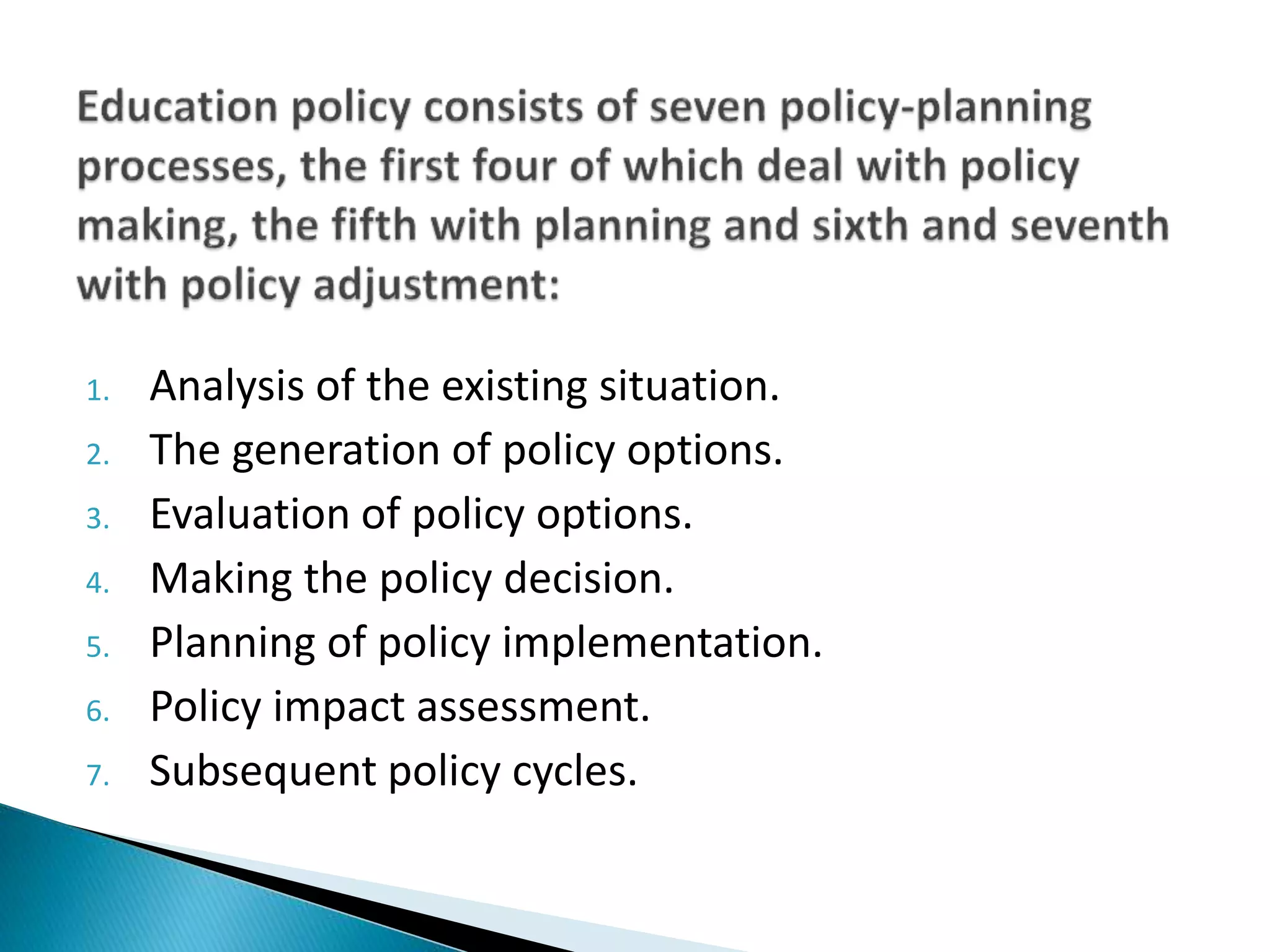 Framework for education policy analysis | PPTX