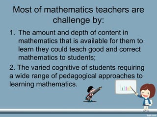 Framework for mathematics teacher education | PPTX