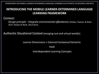 Framework for Mobile Learner Language Learning Contexts | PPT