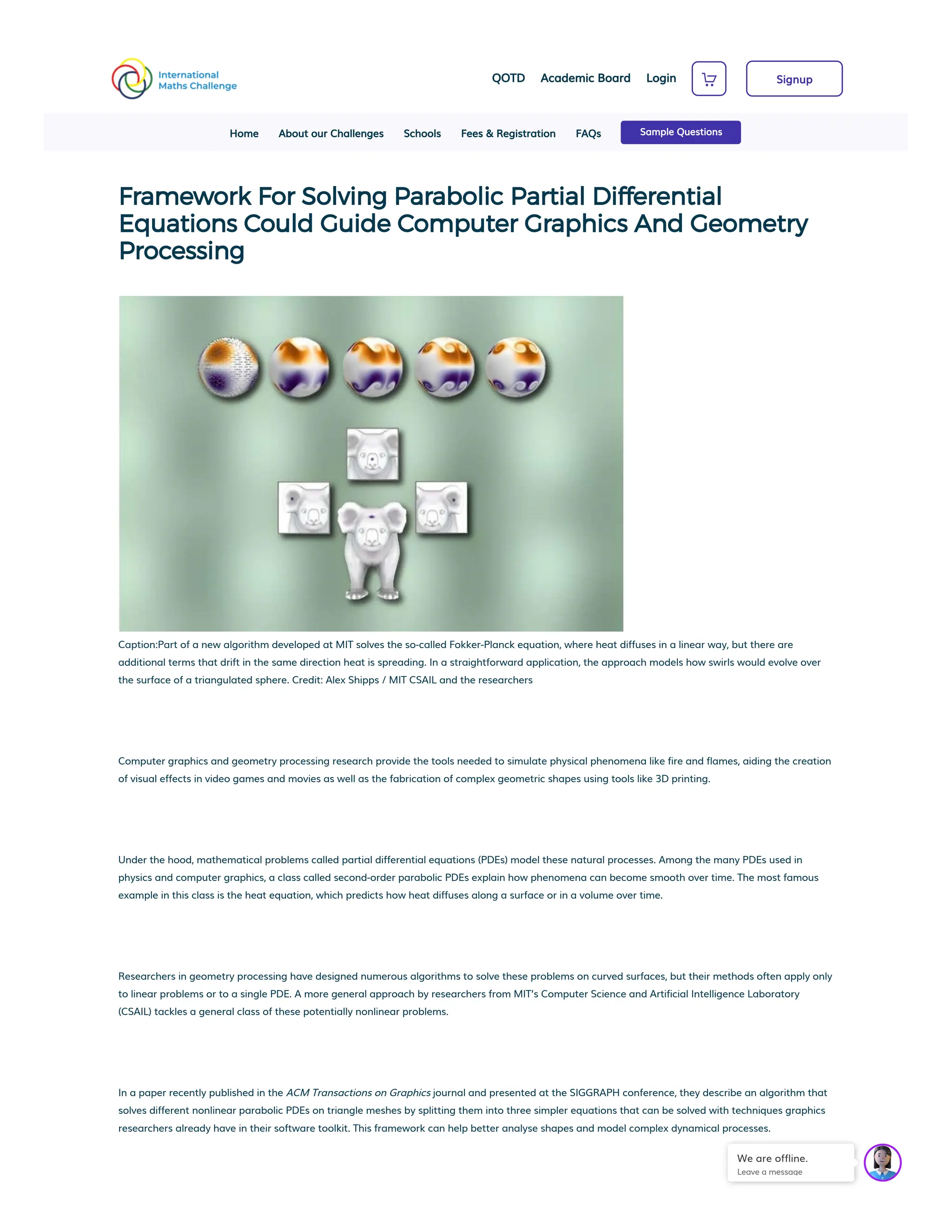 Framework for solving parabolic partial differential equations.pdf