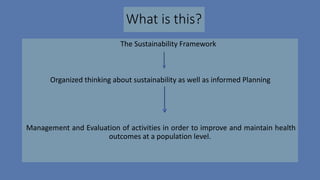 Framework for sustainability | PPTX | Business and Finance