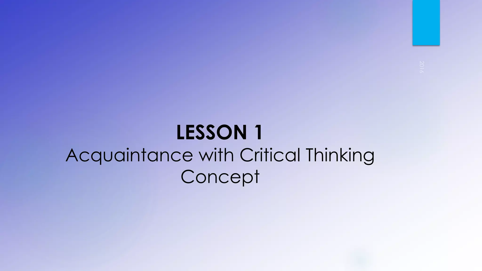 Framework for teaching critical thinking: Experience of teaching ...