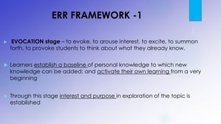 Framework for teaching critical thinking: Experience of teaching ...