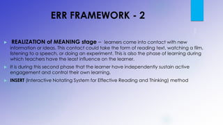 Framework for teaching critical thinking: Experience of teaching ...