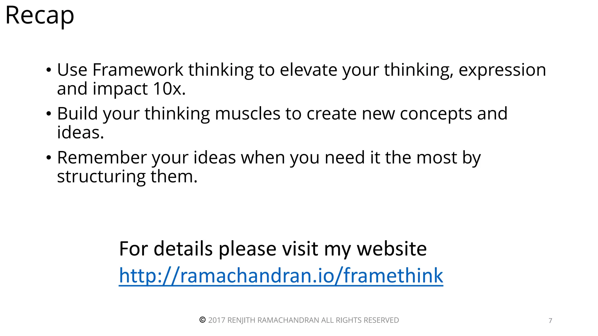 Framework Thinking | PPTX