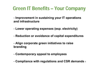 Framework Model For Greening It Green IT Seminar Binus Final | PDF