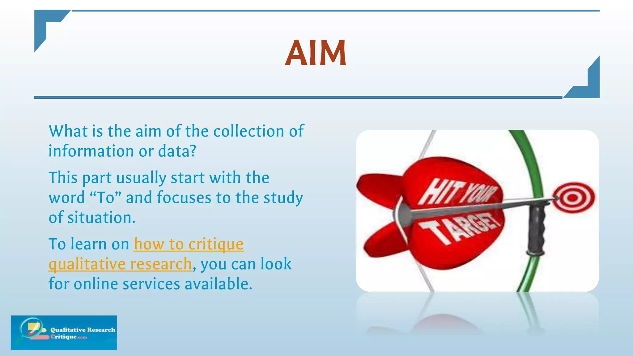 Framework of A Critique Qualitative Research Article | PPTX