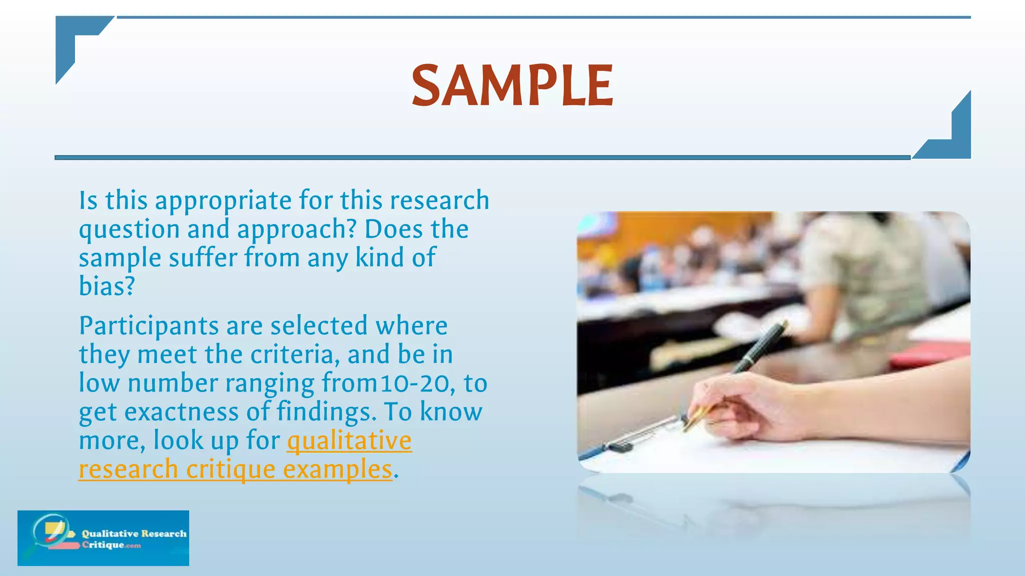 Framework of A Critique Qualitative Research Article | PPTX