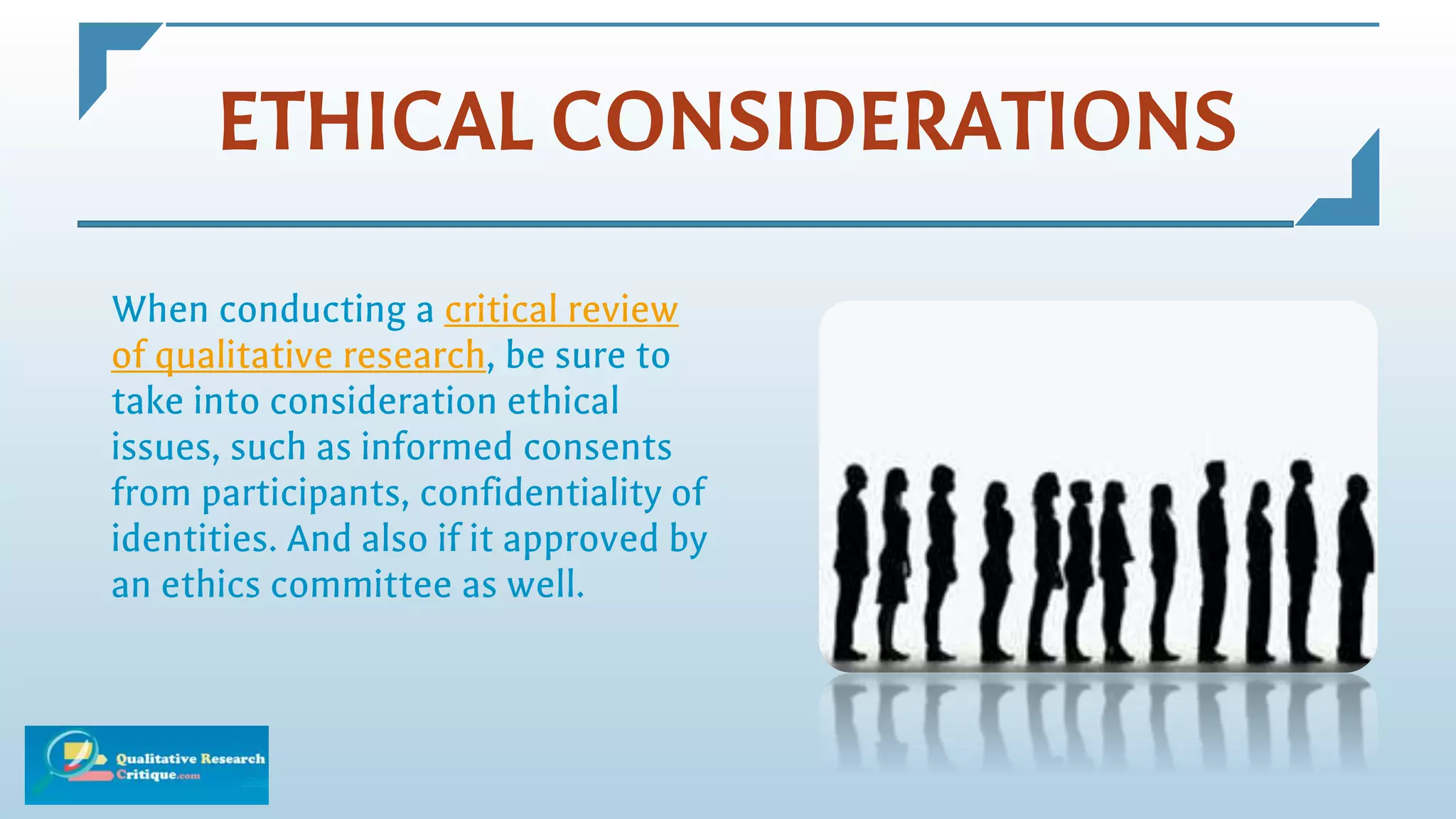 Framework of A Critique Qualitative Research Article | PPTX