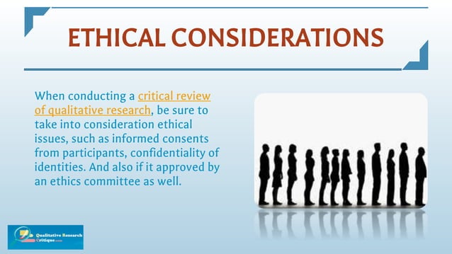 Framework of A Critique Qualitative Research Article | PPTX | Education