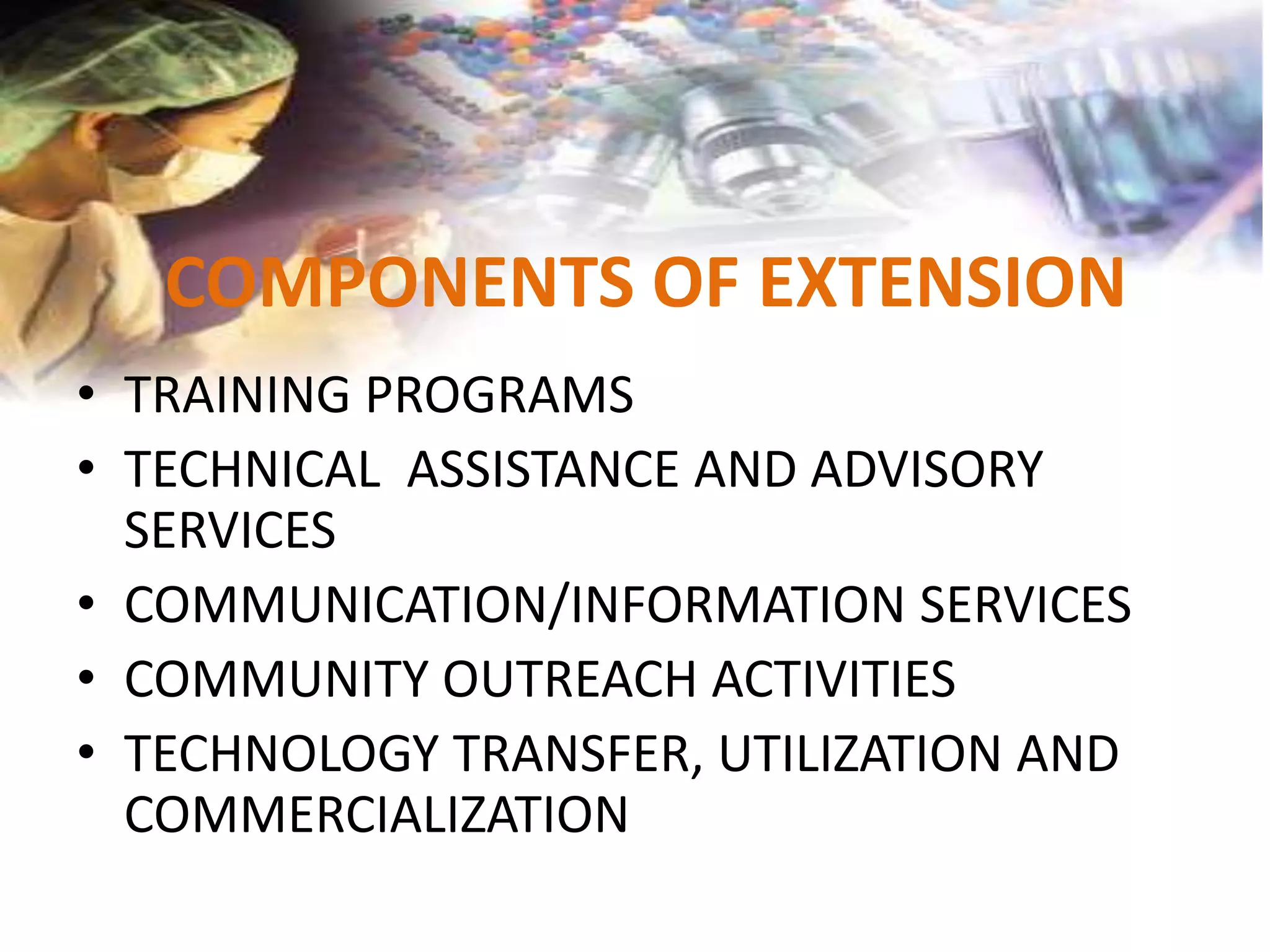 Framework of impact based college extension program | PPTX