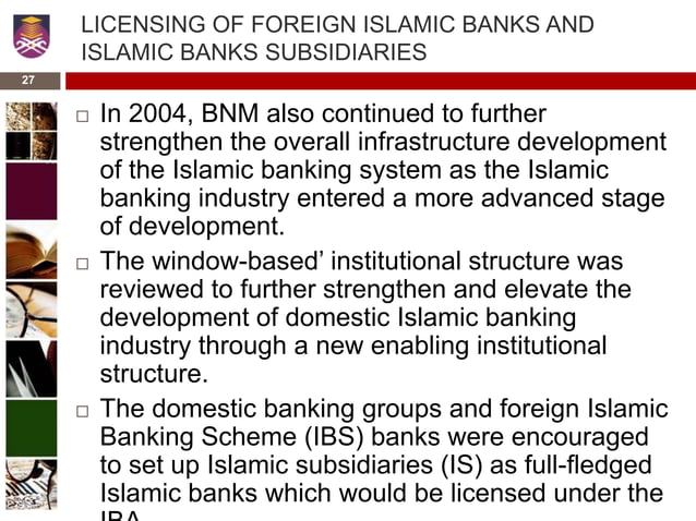 Fundamental of Islamic Banking - Framework of Islamic Financial System ...