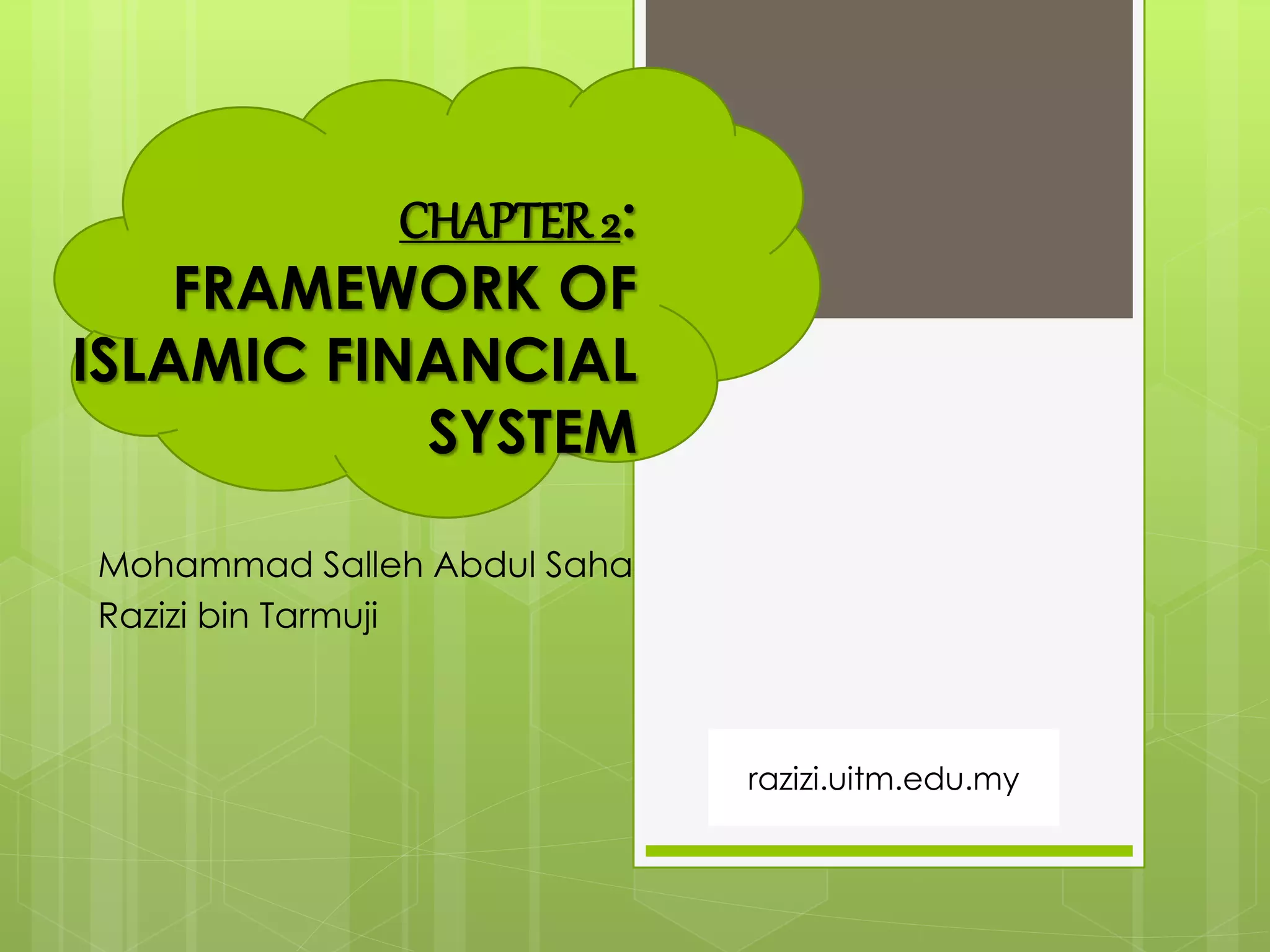 Framework of islamic financial system | PPTX