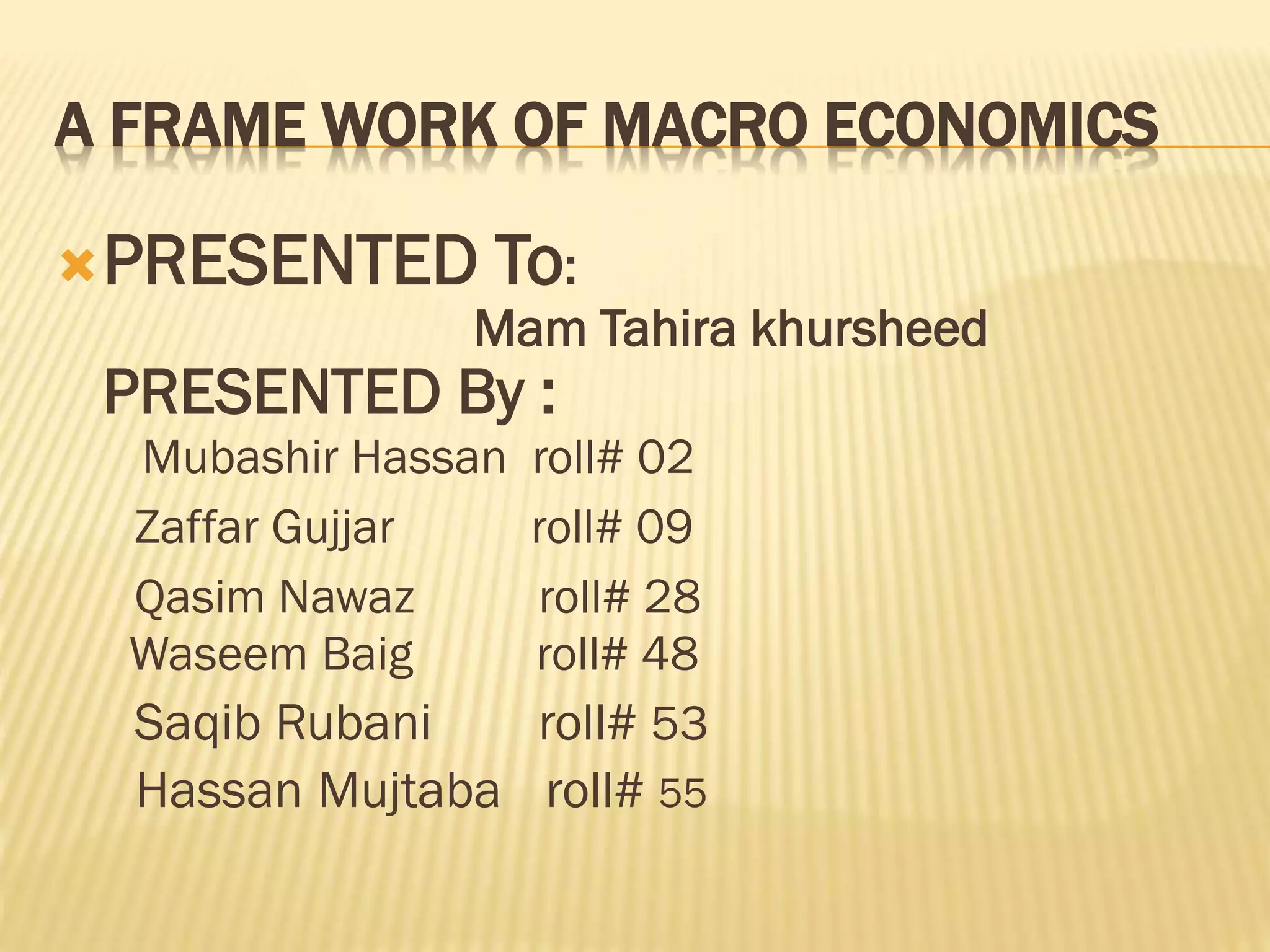 Macro economics ppt | PPT